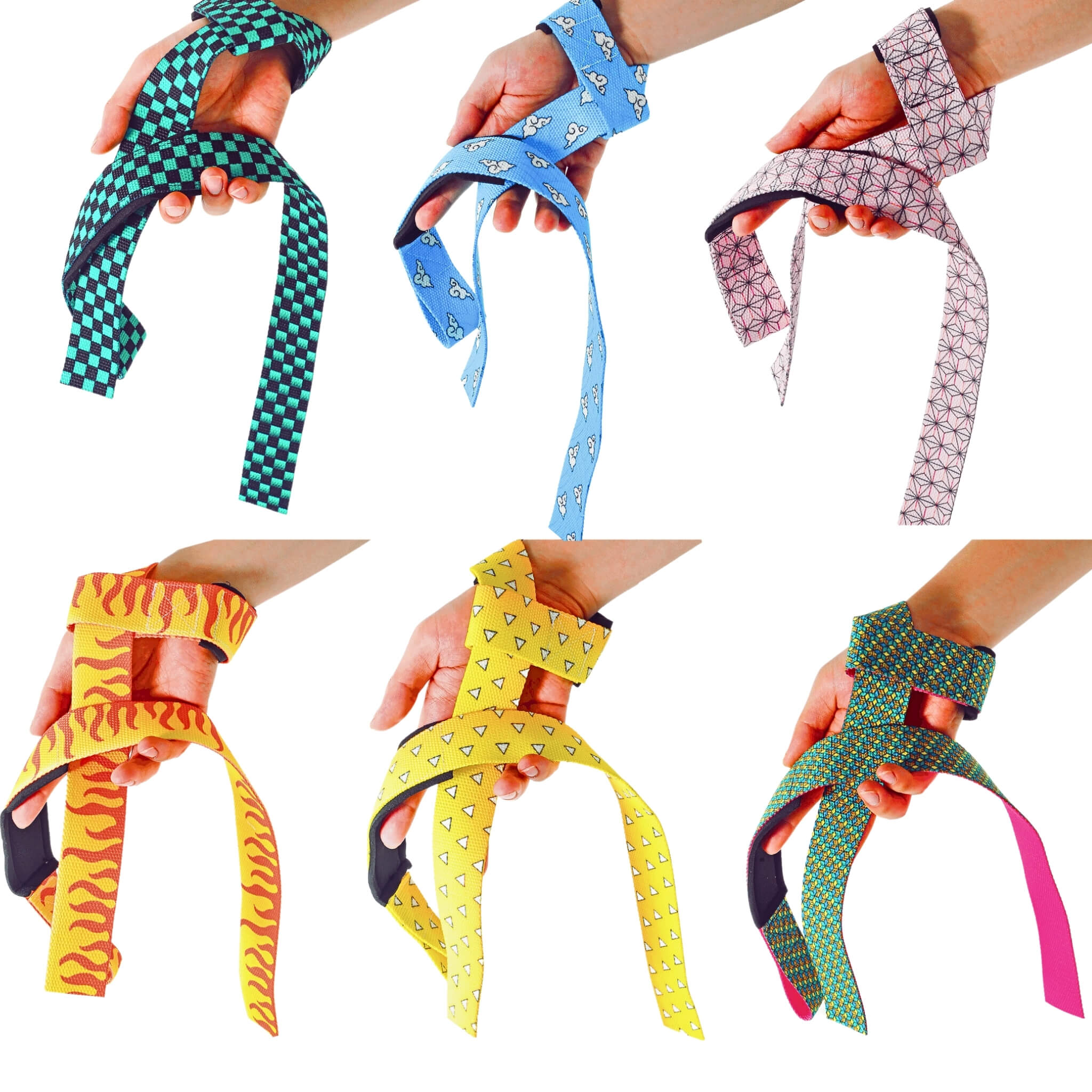 Demon Slayer Patterns | Shop Anime Lifting Straps – Akinci Strength